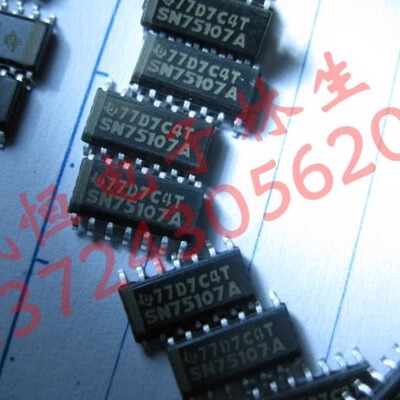 SN75107A    贴片 进口TI   SN75107AD  SOP-14