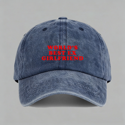world’s best ex girlfriend前女朋友有趣味字母棒球帽子鸭舌帽