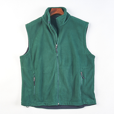 外贸摇粒绒马甲外套男女拉链开衫