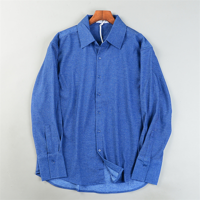 精品日系潮男长袖衬衫L85702垂顺抗皱型春季通勤百搭宽松休闲衬衣