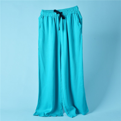 丝滑垂顺阔腿裤裙显瘦休闲长裤子