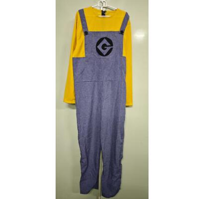 成人拉链背带裤带眼镜Minion