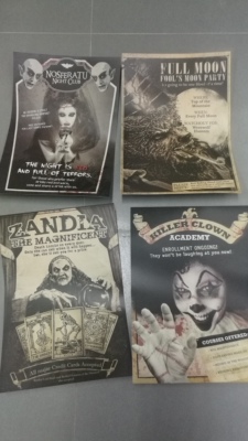 恐怖勿入 恐怖海报4张 古老布告 带包装 Vintage Placards