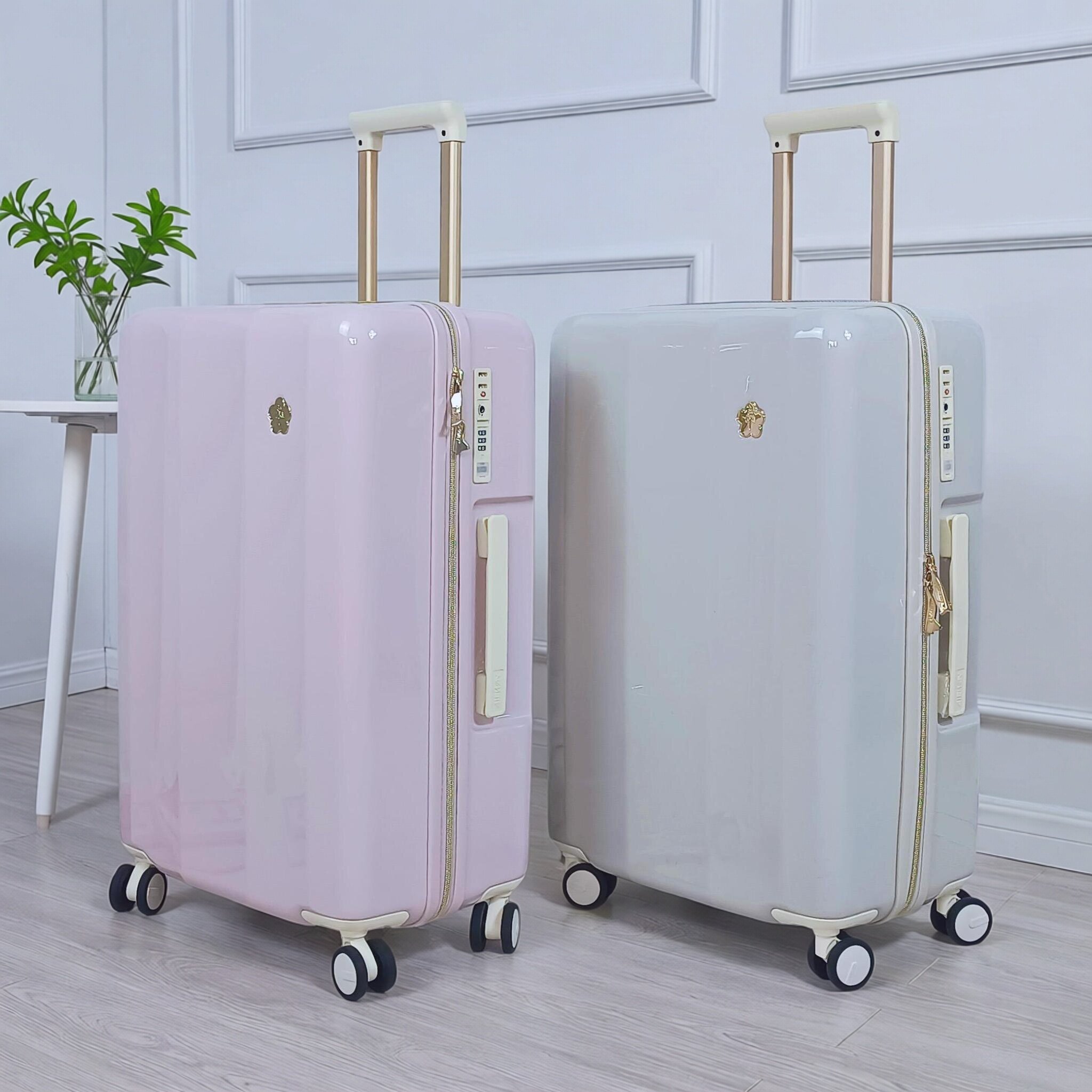 出口日本AIRWAY超轻拉杆箱20寸女行李箱24寸旅行箱密码箱结实耐用