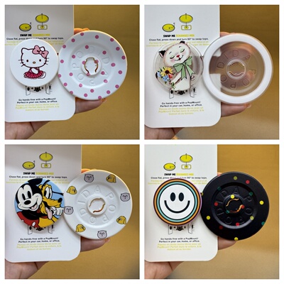 【平面印花】可拆卸泡泡骚通用手机气囊支架磁吸啪嗒popsocket