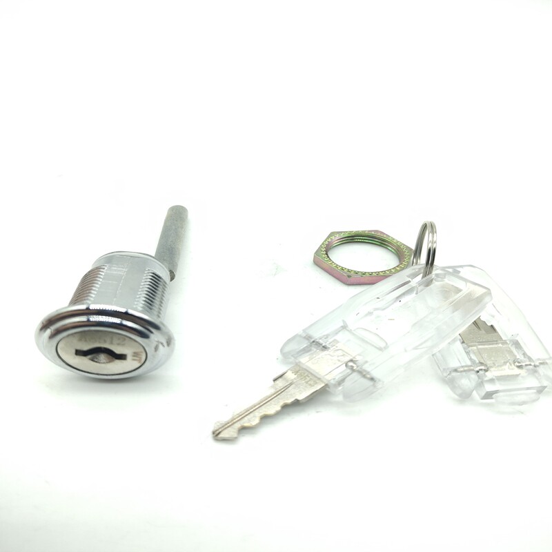 螺纹三联抽屉锁头都适用于震旦品牌办公家具锁钢柜进口柜折叠钥匙