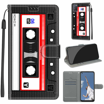 适用于oppoA52手机壳PDAM10保护套时尚个性翻盖式软硅胶外壳全包边防摔插卡皮套简约创意男女款