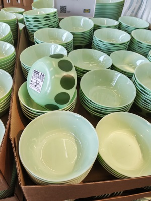 正品IKEA宜家家居代购奥夫塔汤碗深饭碗盘子家用餐具套装碗盘蝶盘