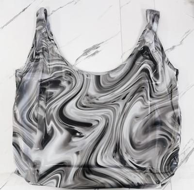 THEBOYZ幻彩手提购物袋 大容量可折叠布袋 便携时尚单肩软包