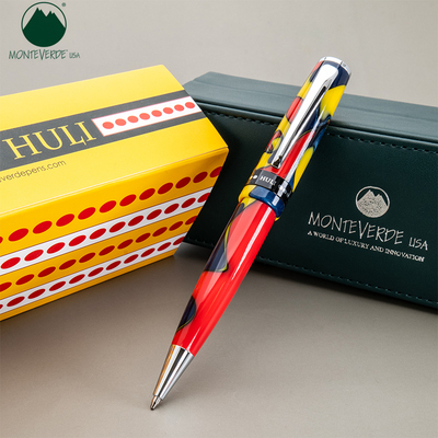 美国Monteverde圆珠笔 锦鲤色签字笔 送礼物练字男女朋友生日情侣