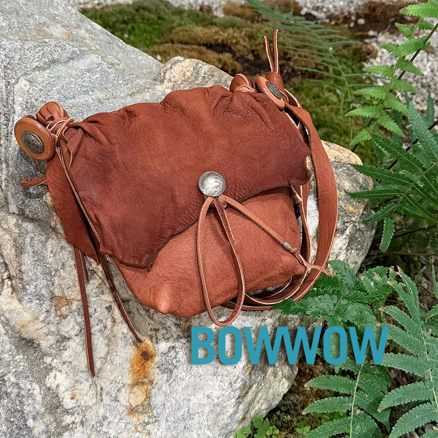 特价 BOWWOW授权26SS 日本制自留棕色复古鹿皮流苏单肩包斜挎包