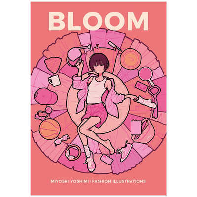 美好よしみ 时尚插画集 BLOOM MIYOSHI YOSHIMI FASHION ILLUSTRATIONS 时尚穿搭造型与侧脸人像作品 KADOKAWA