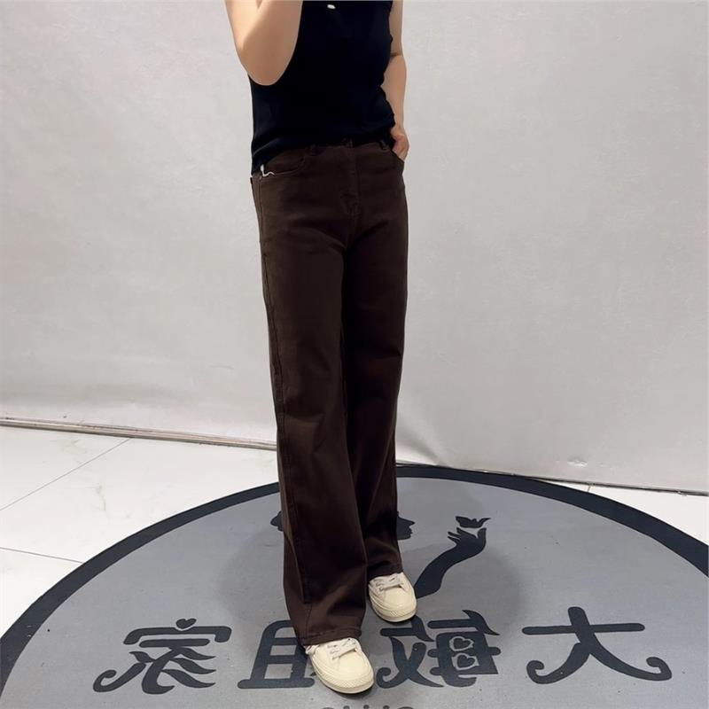 柏菲蒂时尚2026初秋裤89013牛仔裤大码女装松紧腰显瘦窄版拖地裤
