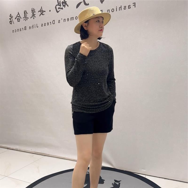 女权贵族时尚大码女装2026初秋打底6300打底衫200斤显瘦气质衫T恤