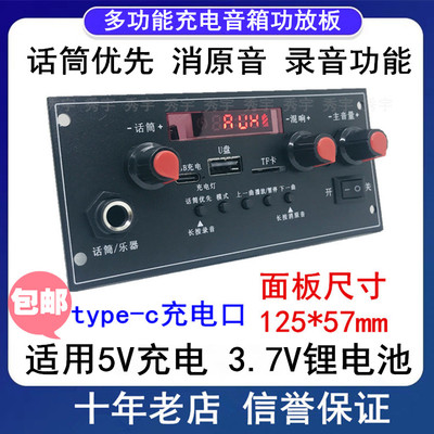 多功能户外便携式蓝牙K歌功放板