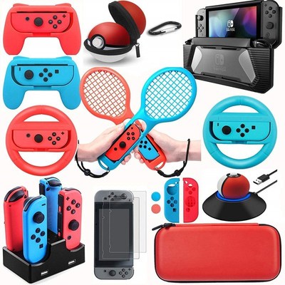 Accessories Kits for Nintendo Switch NS Games Starter Wheel