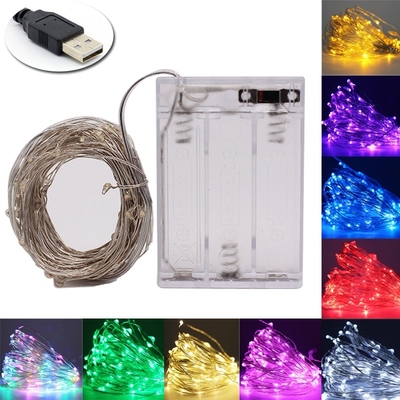 1 10m CR2032 battery operated LED Garland Christmas lights