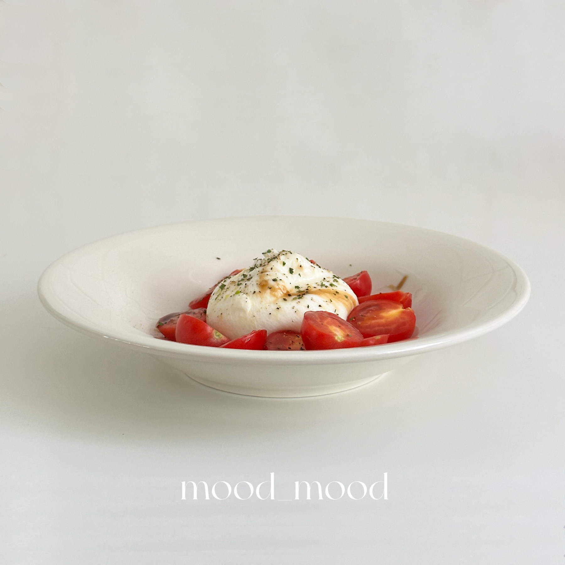 moodboard 乳白系列浅汤盘 8.8英寸厚实意面沙拉西餐店用ins陶瓷