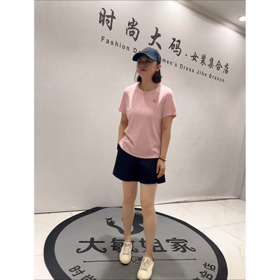 3990女权贵族2026夏新款加肥加大码女装通勤立体剪裁纯棉T恤小衫