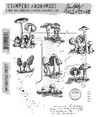 Stampers Anonymous /Tim Holtz *EZ图章 #CMS377 Tiny Toadstool