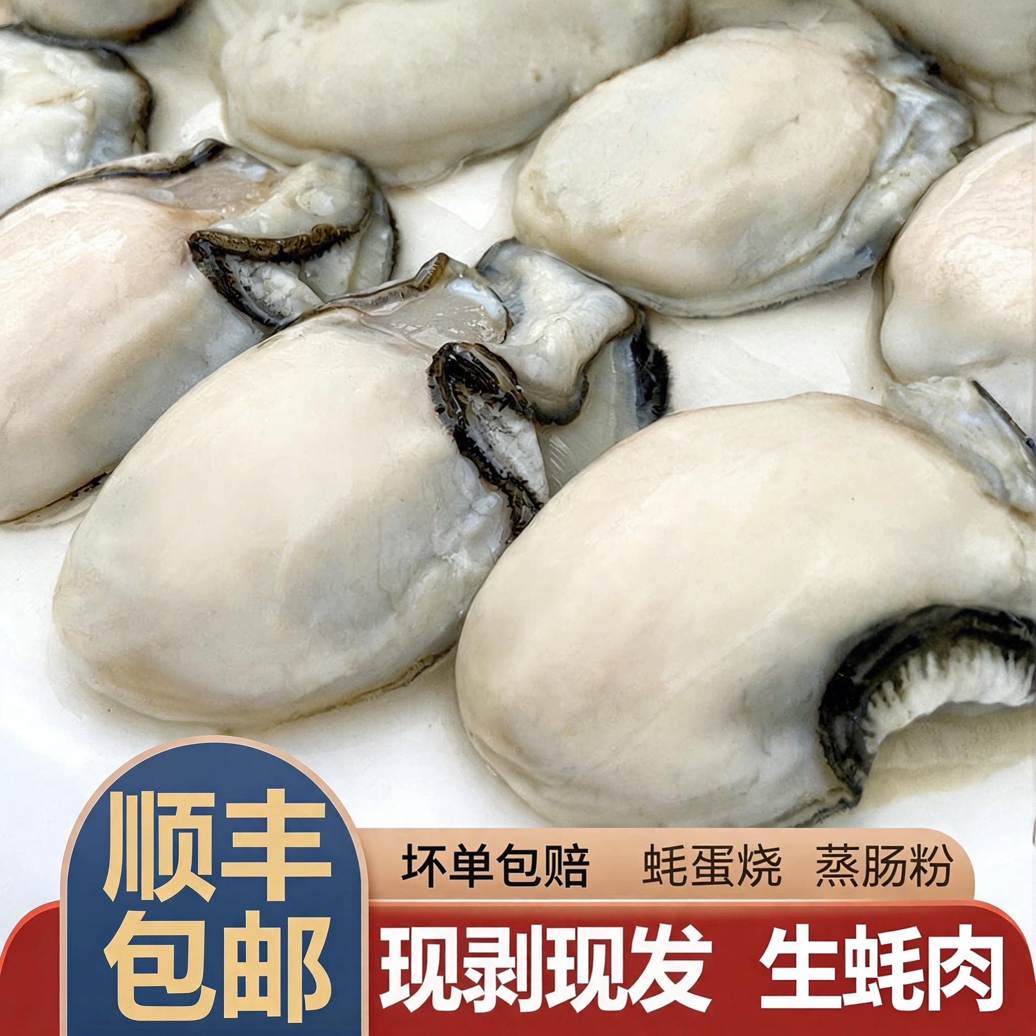 【顺丰到家】生蚝现剥生蚝肉新鲜牡蛎肉蛎蝗去壳纯蚝仔肉海鲜水产