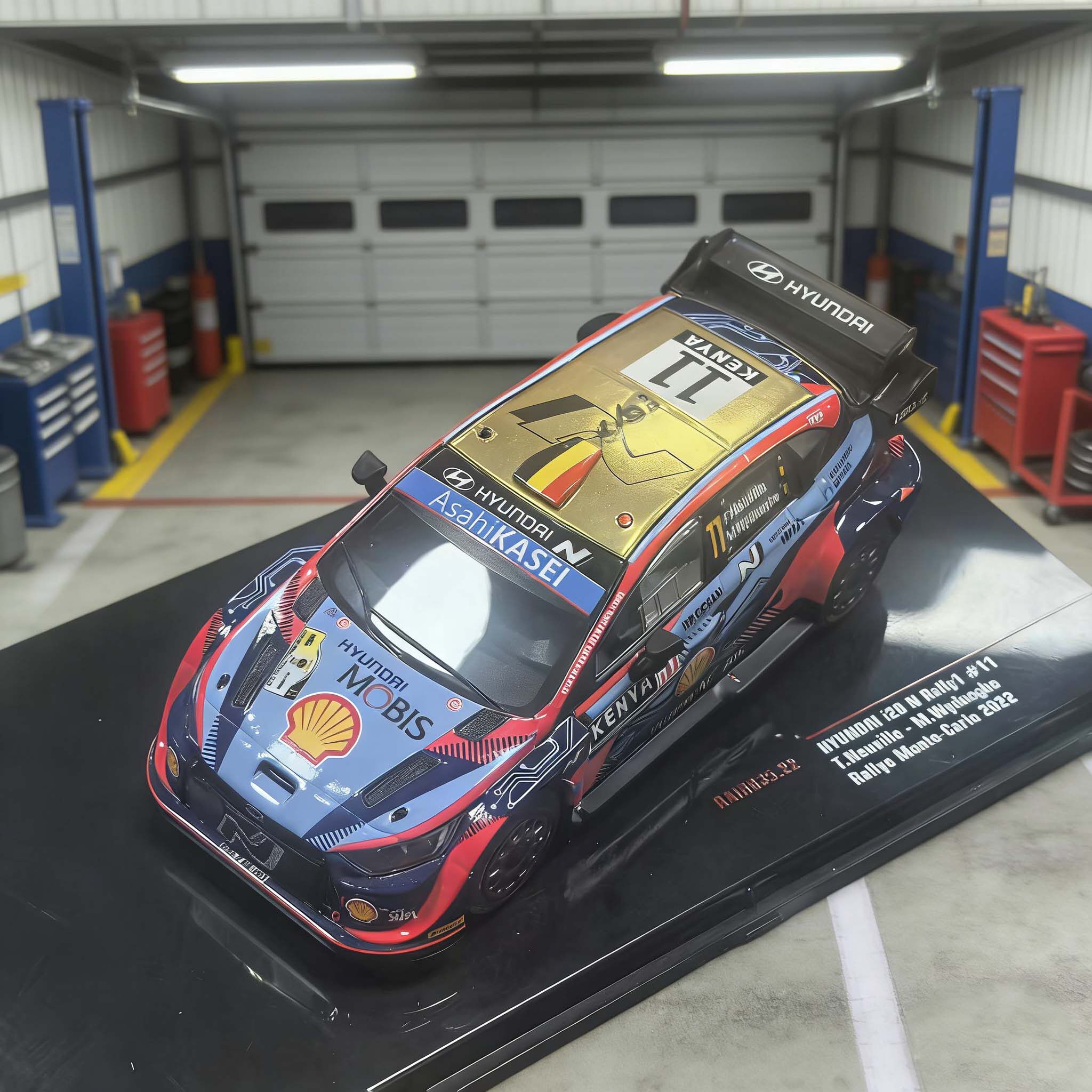 IXO 1:43 现代 i20 N Rally1 2022 年 WRC 蒙特卡洛拉力赛车