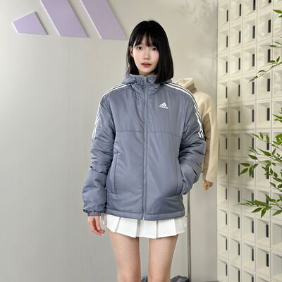 Adidas阿迪达斯秋冬季棉服连帽休闲保暖保暖运动外套IK5684