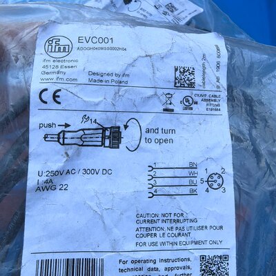 议价IFM易福门EVC001线缆可维修