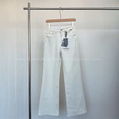 【会buy实拍】心机裤の王炸版型显瘦显高直筒微喇阔腿牛仔神裤秋