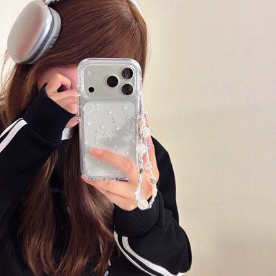 线条探头猫咪适用于苹果韩国ins满屏小爱心iphone176promax16手机壳15新款软壳14双层高级感13卡通手链保护套