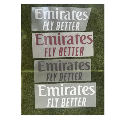 球衣赞助Emirates Fly Better热转印印字印号