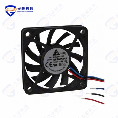 EFB0612HA-F00《FAN AXIAL 60X10MM 12VDC WIRE》