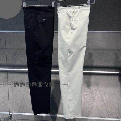 韩国代购直邮休闲都市通勤男士梭织运动长裤修身薄款D5331DPT80