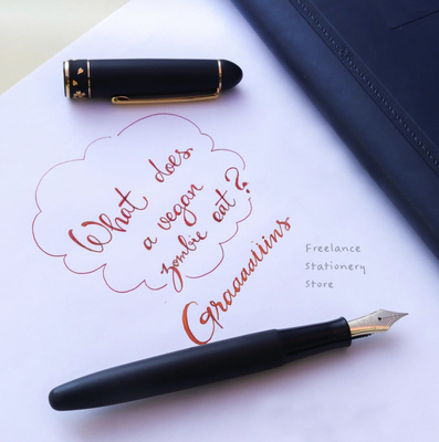 书写钢笔日本3776树脂14K