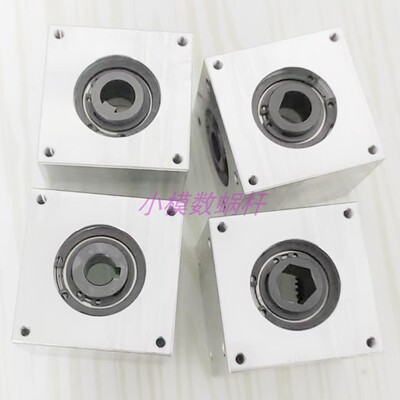 42*42小型伞齿转角器90度速比1：1直角传动齿轮箱轴孔键槽六角D孔