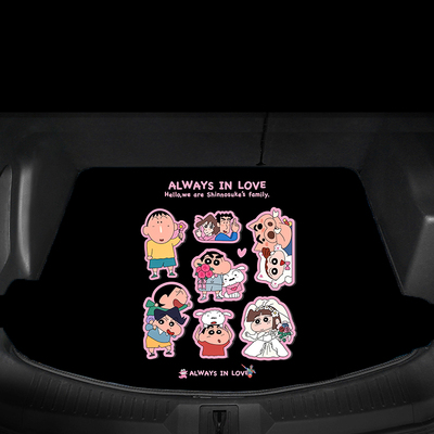 专用于零跑C10B10T03C11C16C01蜡笔小新后备箱垫子尾箱卡通可爱