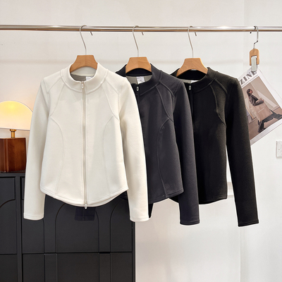 石墨烯发热保暖修身小蛮腰外套