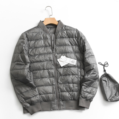 轻型罗纹秋冬新款绅士夹克羽绒服