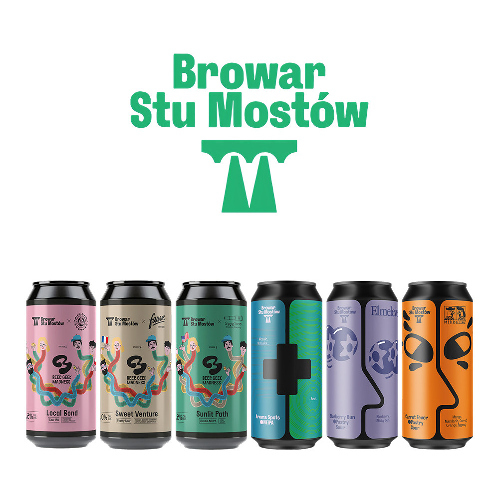 波兰进口 百桥 Stu.Mostow Browar系列 甜品酸艾尔/浑浊DIPA啤酒