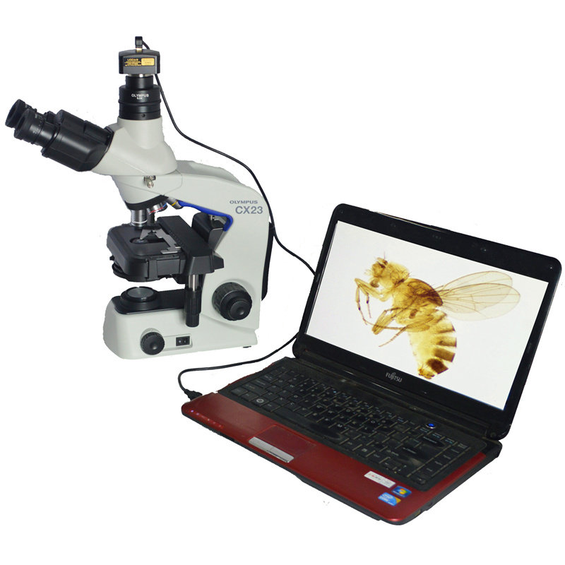 奥林巴斯CX23三目生物显微镜可接CCD相机宠物医院可选连接WiFi_虎窝淘