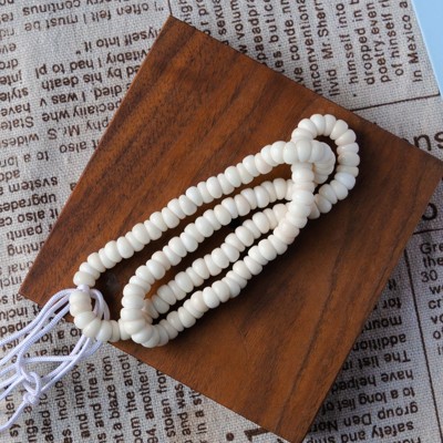 原生态白玉菩提嘎不拉蒜瓣雕刻马蹄片泥鳅背雕刻手链男女通用精品