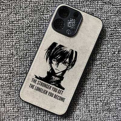 反叛的鲁路修Code Geass布纹手机壳适用iphone16pro苹果15华为P70小米14红米K70iqoo13一加ACE3OPPOvivox200