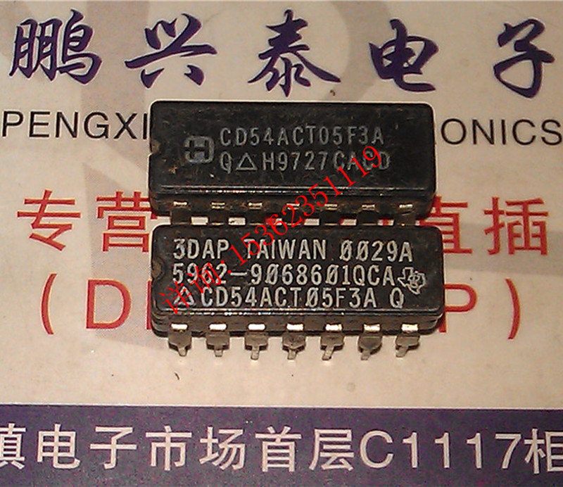 CD54ACT05F3A 54ACT05DMQB 74ACT05进口双列14直插脚CDIP陶瓷_虎窝淘
