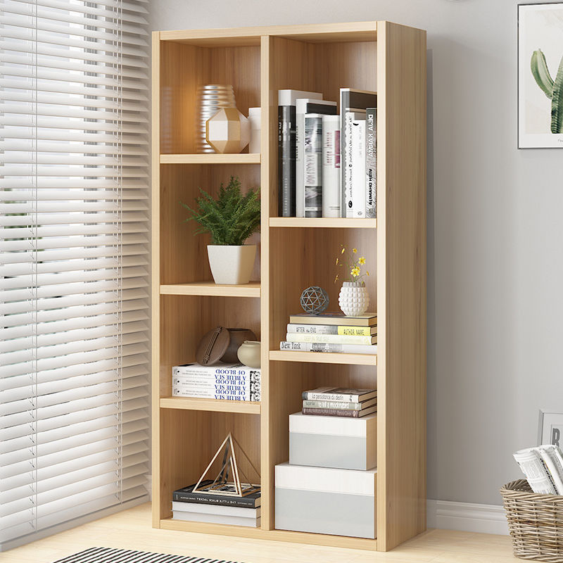 简约复古书架简单书柜格子柜木质小柜子储物柜简易收纳组合柜包邮_虎窝淘