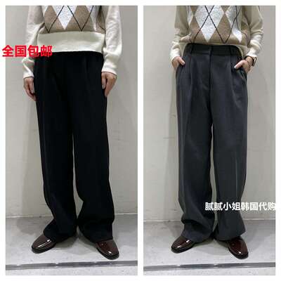 2026冬季韩东大门posh ability直筒百搭西裤123003