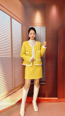 清仓 CCGG系列 时尚 小香风春秋 通勤气质百搭套装 套裙G173