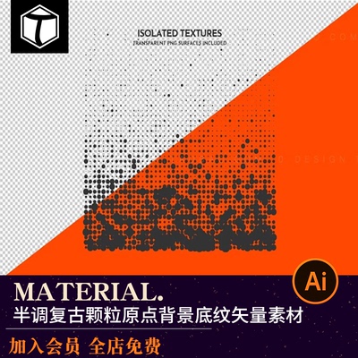 10款Halftone半调圆点肌理素材