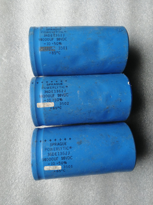 美国老思碧 SPRAGUE 36DE 50V 96000UF 螺丝脚发烧滤波电容
