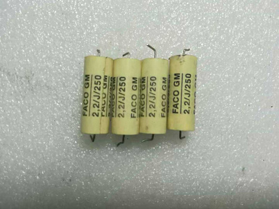 法国FACO GM系列 250V 2.2UF 分频无极电容 轴向电容