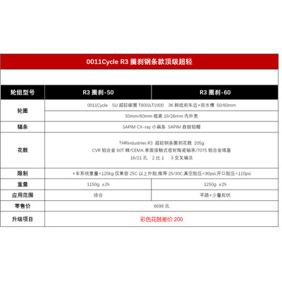 0011cycle碳刀轮组碳纤维